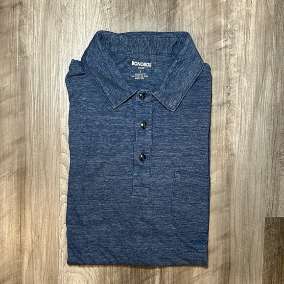 Bonobos | Shirts | Bonobos Slim Fit Slub Pocket Polo Large | Poshmark